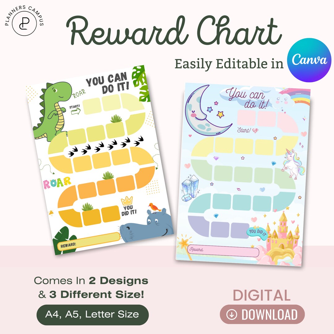 Reward Chart | Reward Chart for Kids | Reward Chart Bundle - Etsy