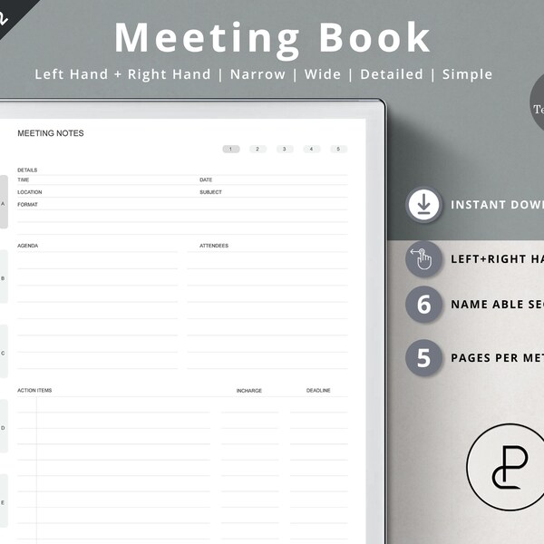 Remarkable 2 Templates - Etsy