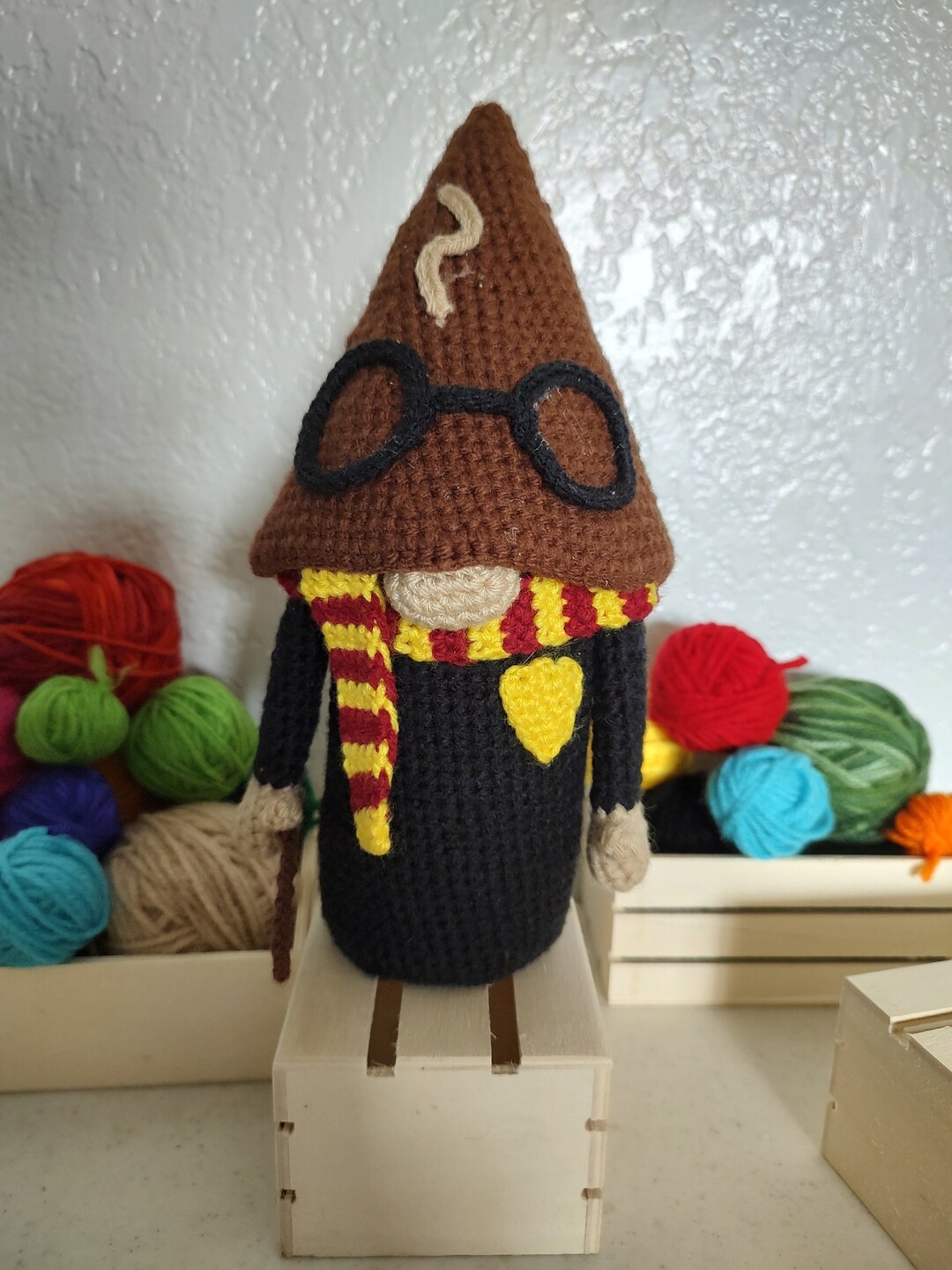 Crochet Pattern Wizard Hide-a-gnome - Etsy