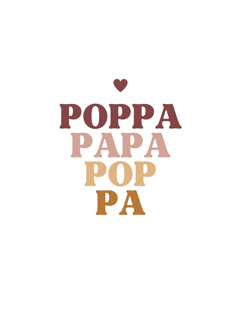 Poppa Papa Pop Pa SVG JPG PNG and More - Etsy