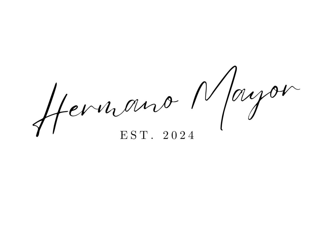 Hermano Mayor Est.2024 SVG, PNG, JPG, and More Digital Download ...