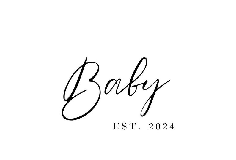Baby Est. 2024 SVG and More Digital Download, Digital File - Etsy