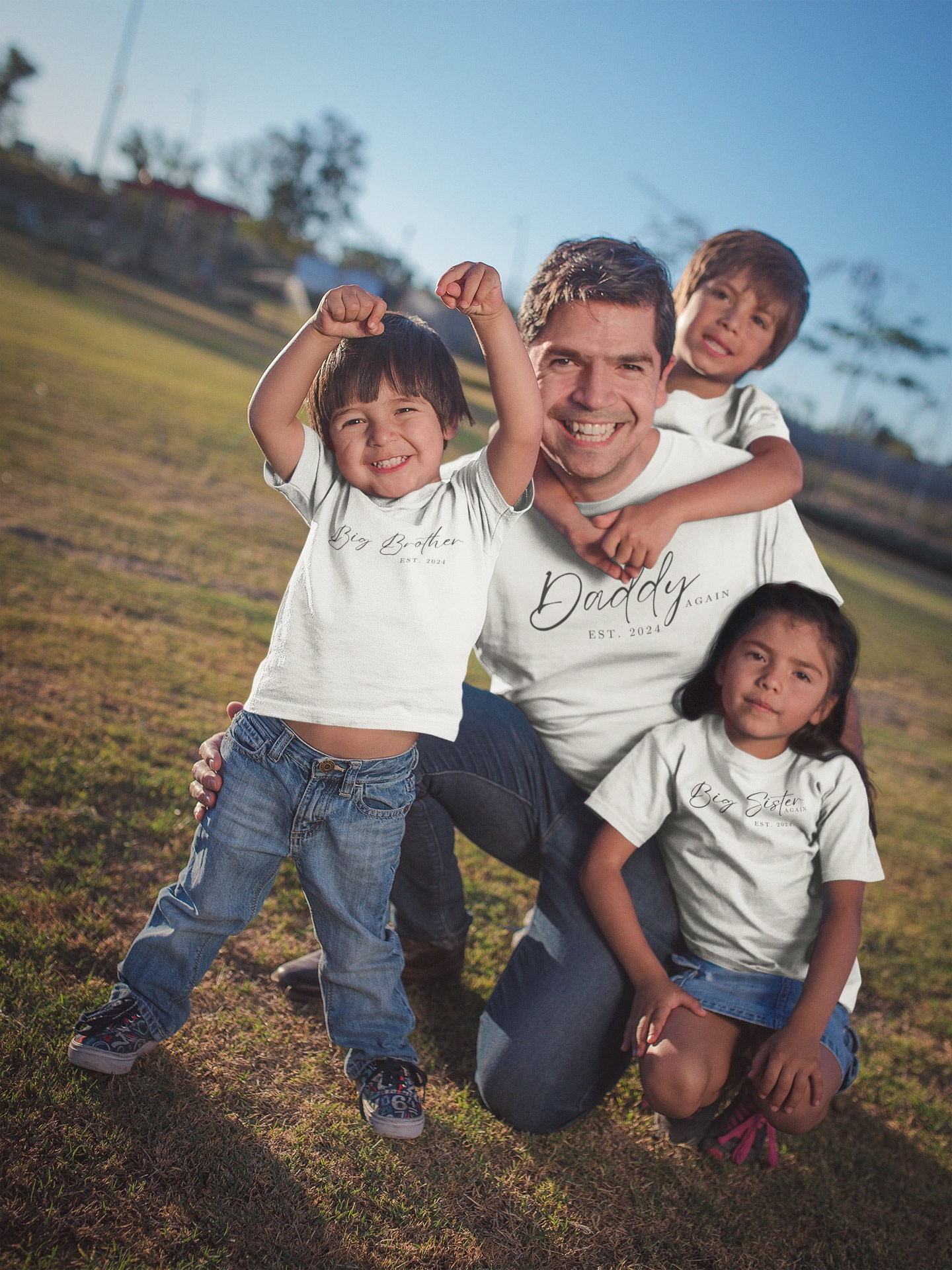 Daddy Again Est. 2024 SVG, PNG, JPG, and More Baby Announcement Digital ...