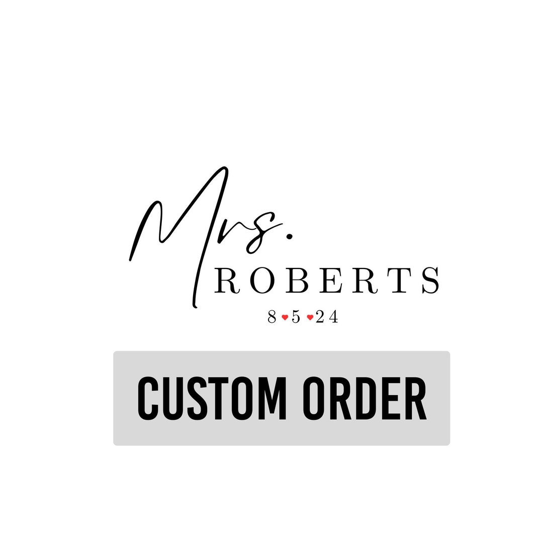 Mrs. Customizable Name SVG Wedding Date Download Personalize Your ...