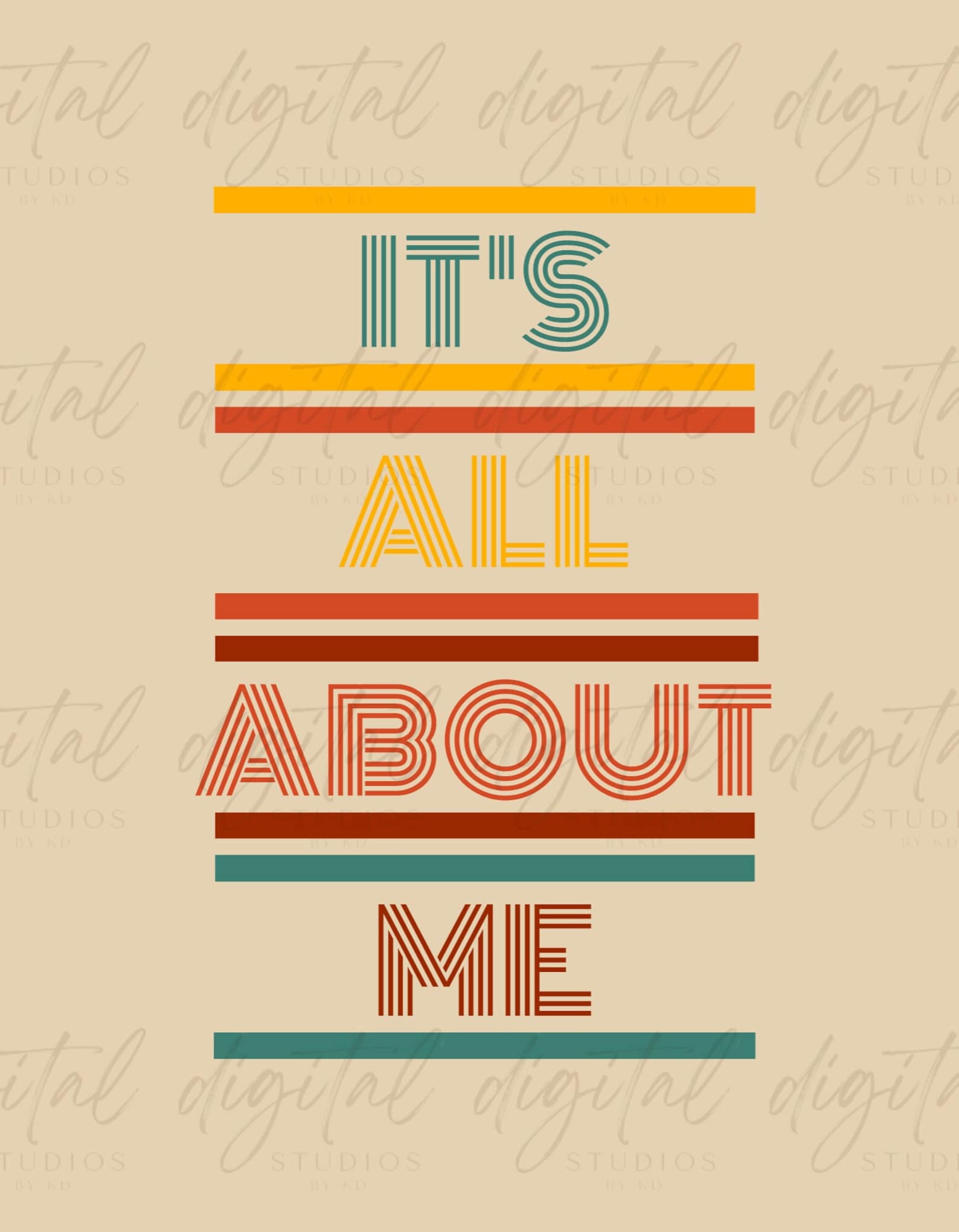 It's All About Me (svg, Jpg, Png, Pdf) Digital Files - Etsy