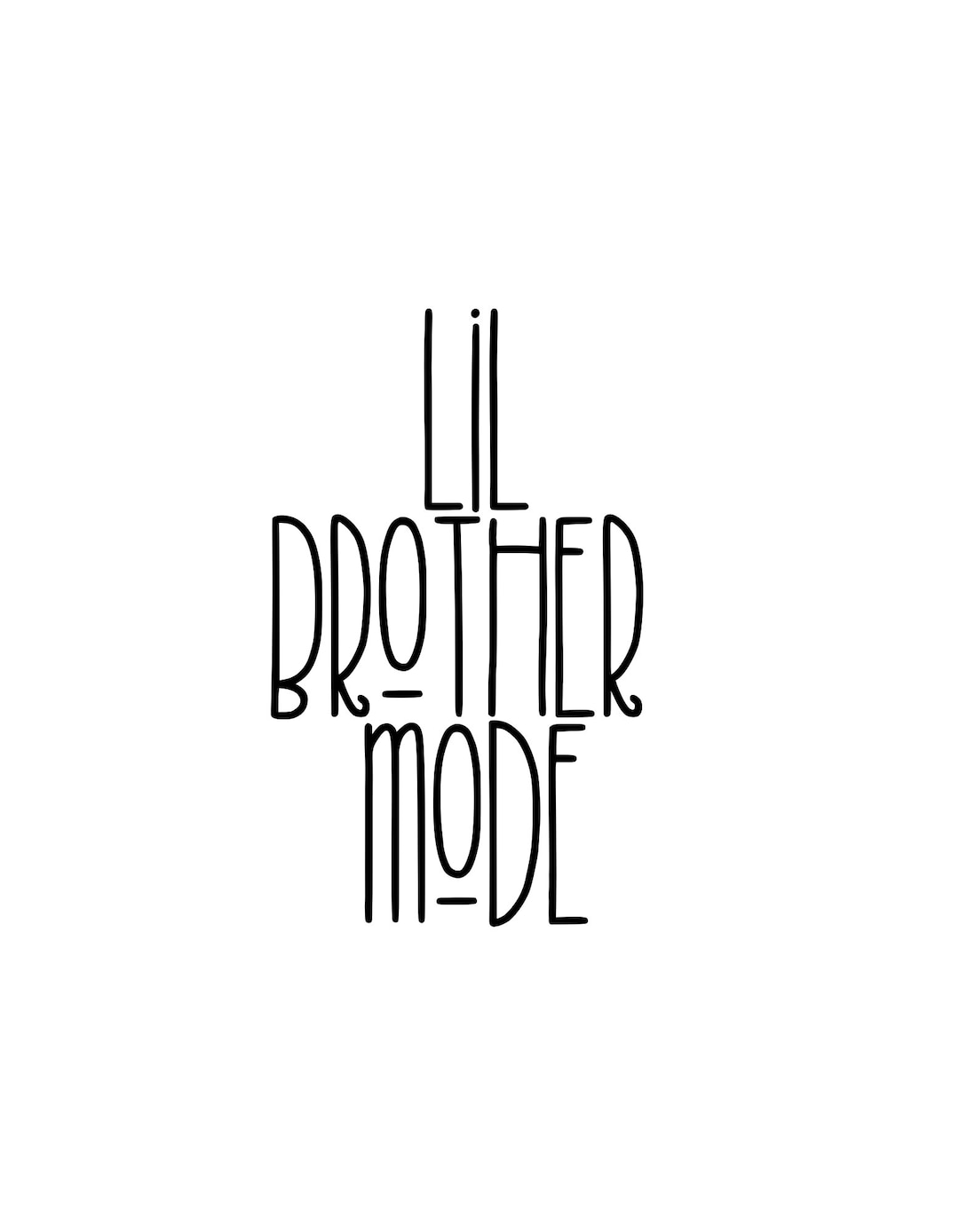 Lil Brother SVG, PNG, JPG and More Digital Download, Digital File - Etsy