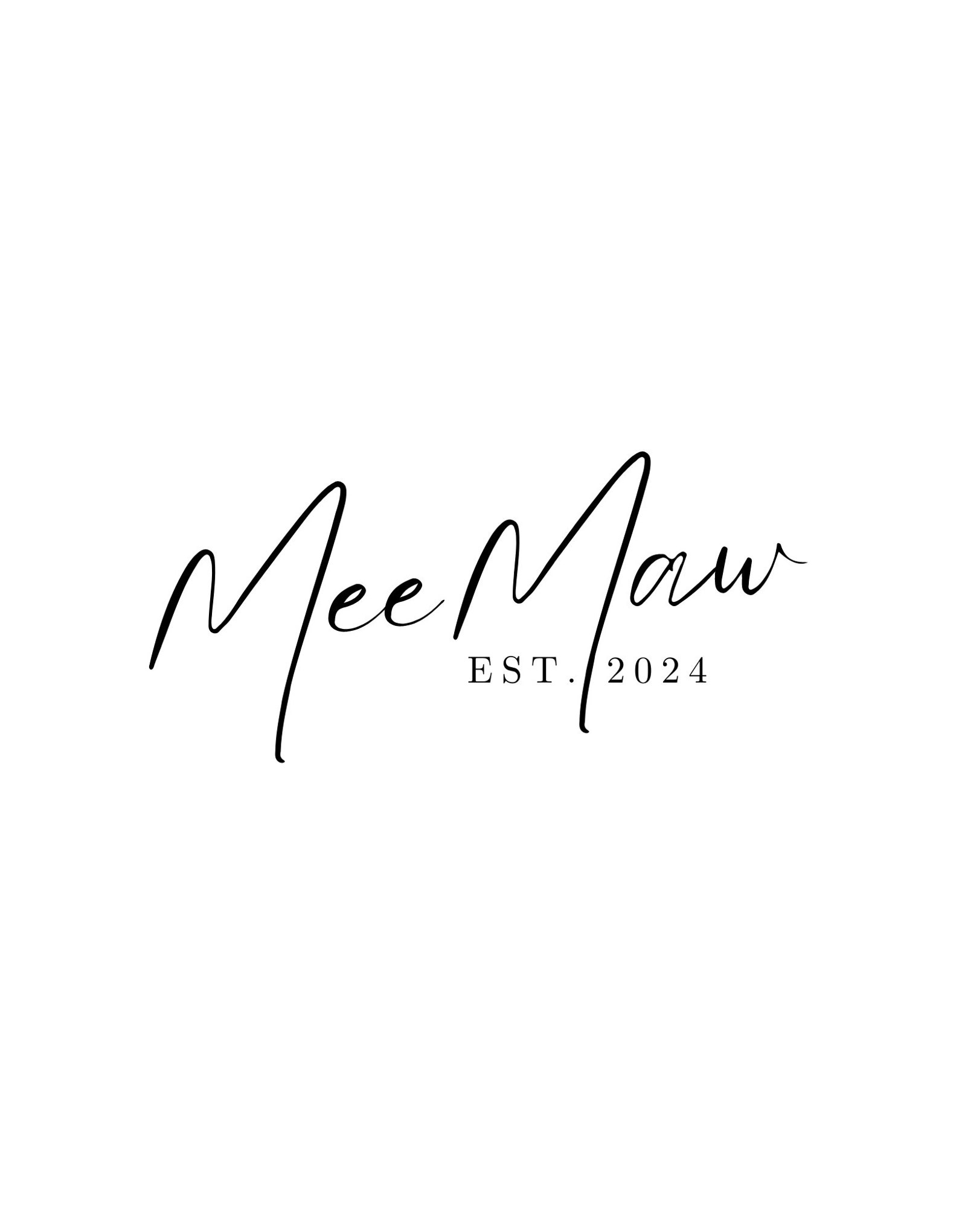 Mee Maw Est 2024 & Paw Paw Est 2024 Bundle SVG, PNG, JPG, and More ...