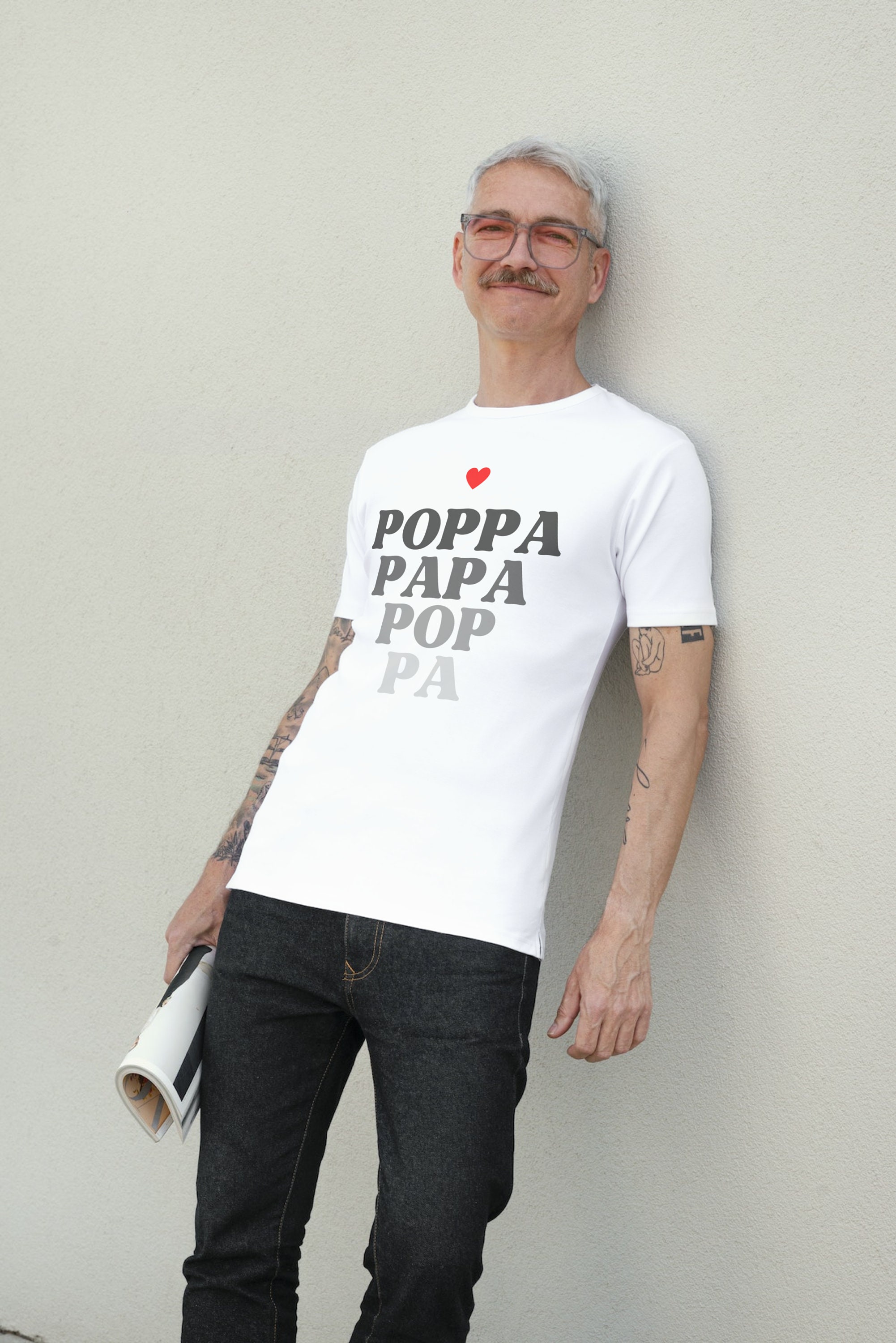 Poppa, Papa, Pop, Pa With Red Heart SVG, JPG, PNG and More - Etsy