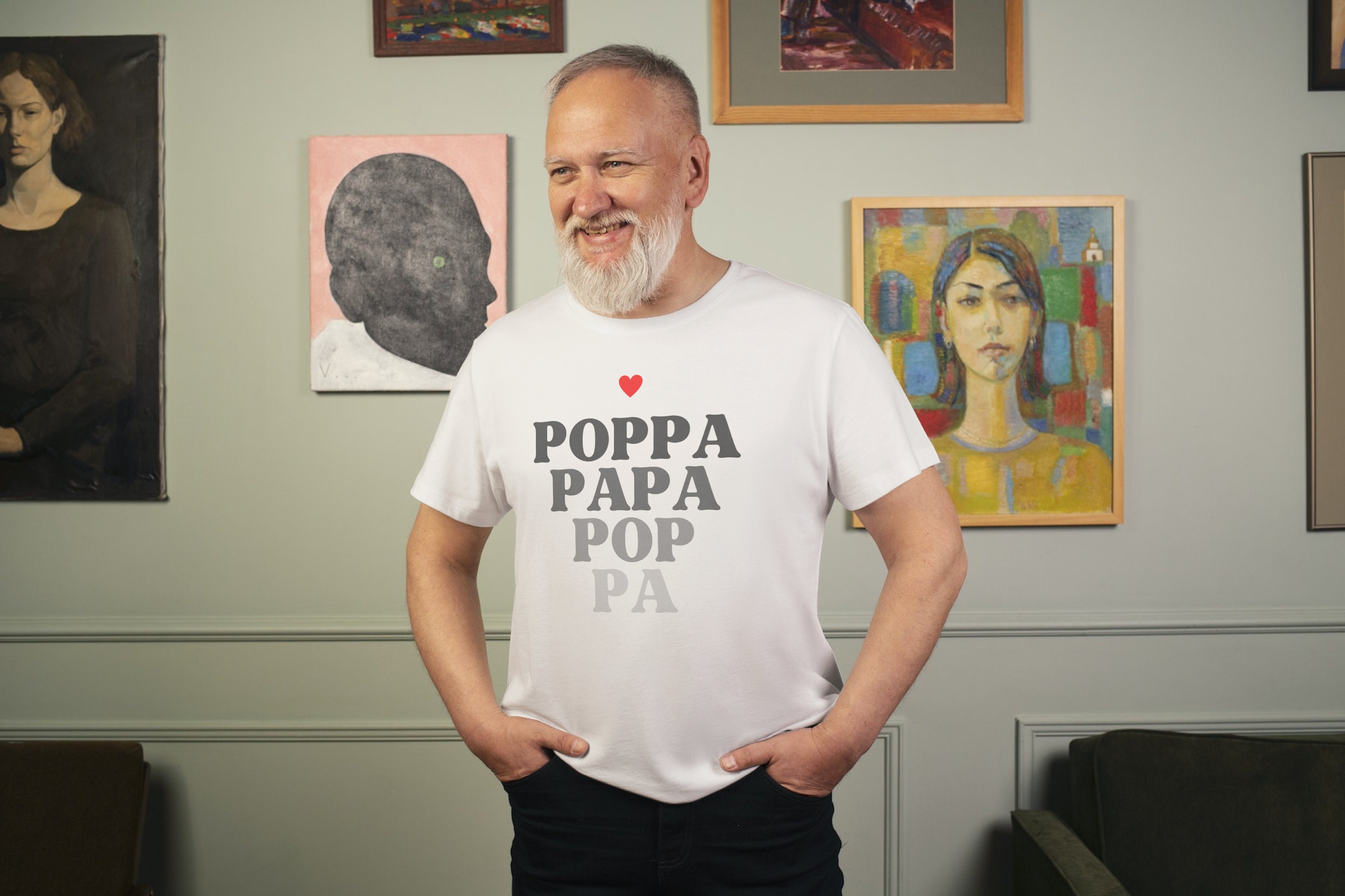 Poppa, Papa, Pop, Pa With Red Heart SVG, JPG, PNG and More - Etsy