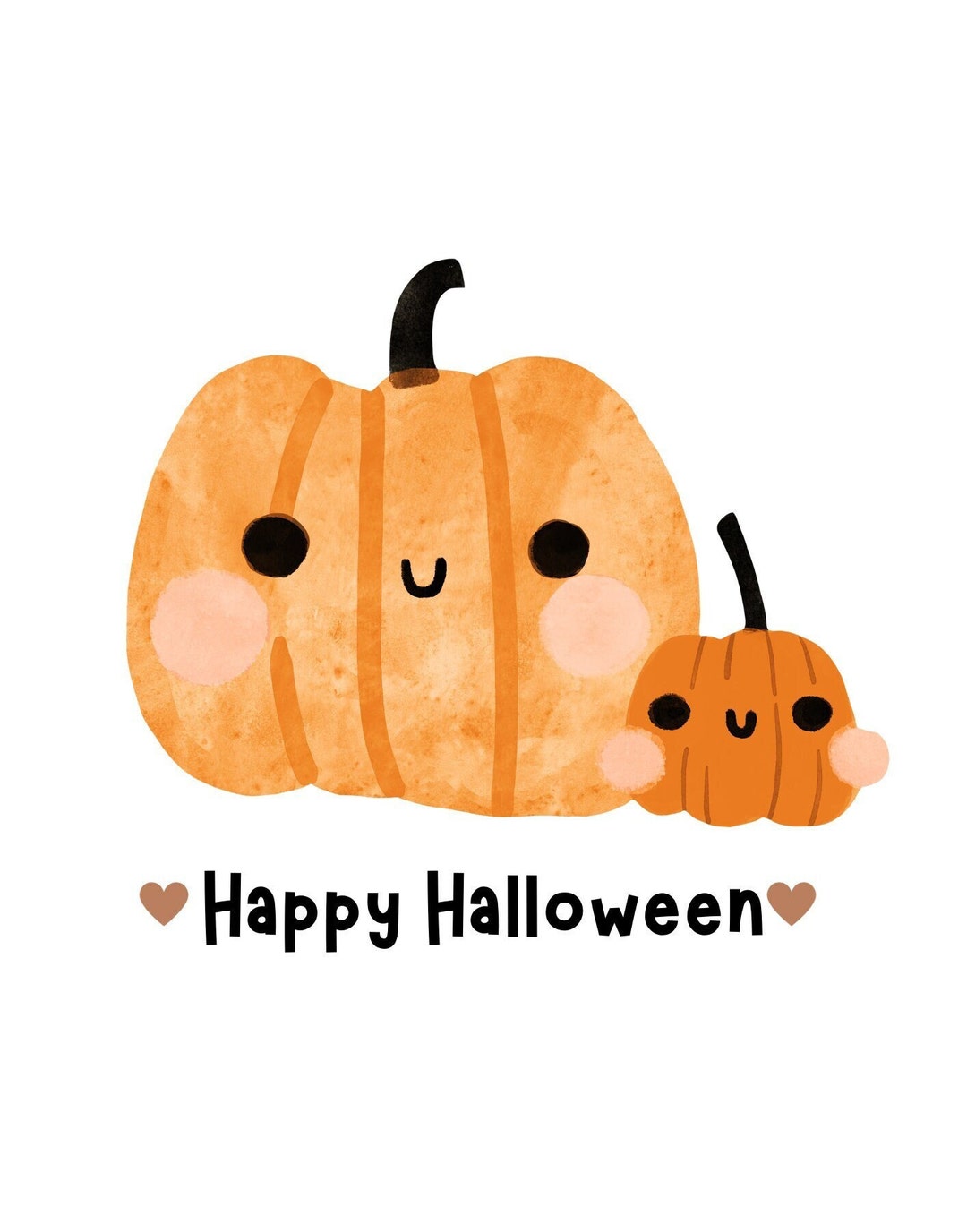 Cute Pumpkin Happy Halloween Design for Kids (digital Download) - Etsy