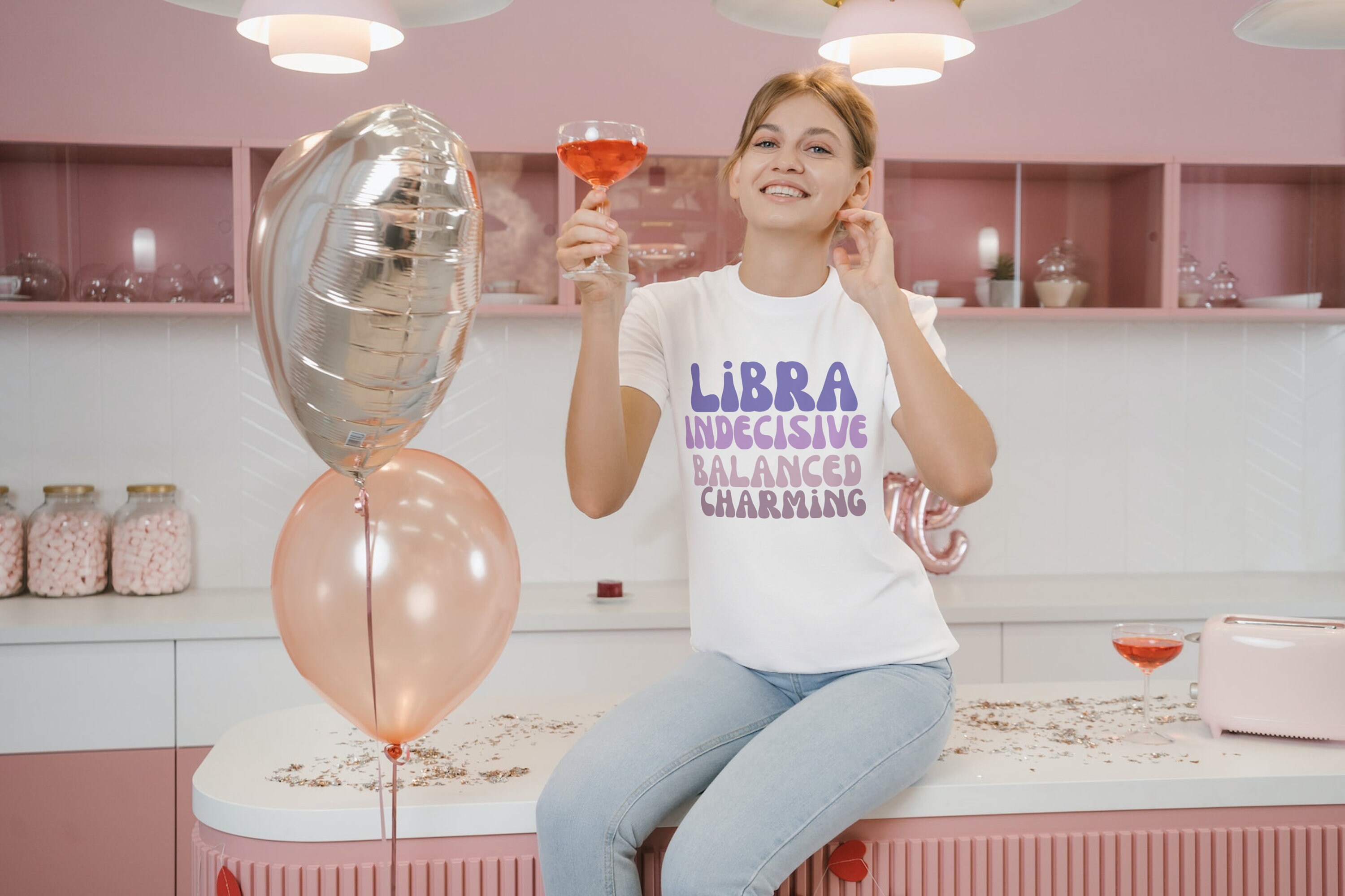 Libra Retro Zodiac SVG, PNG, JPG and More - Etsy