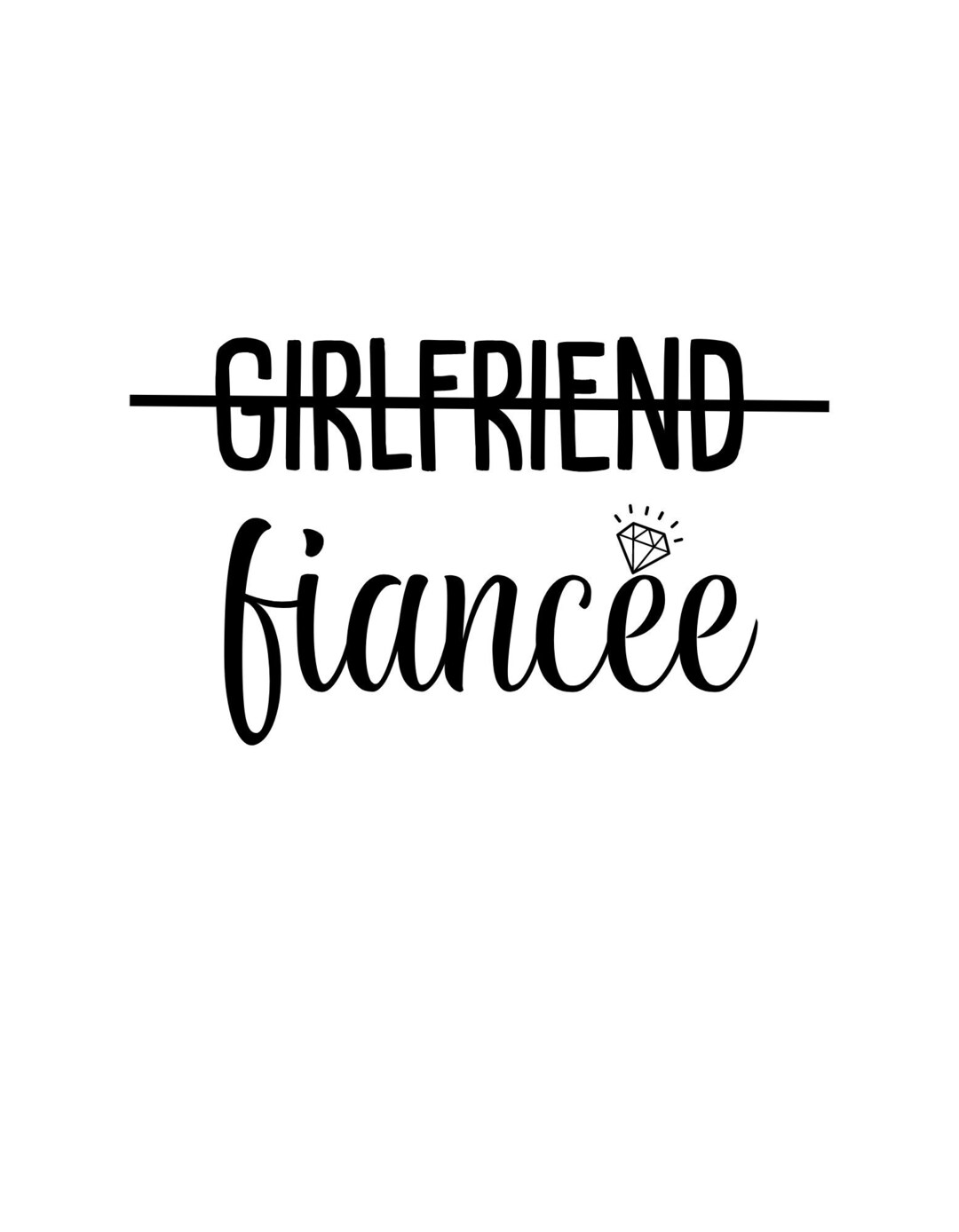 Girlfriend to Fiancee Cut File SVG, PNG, JPG (digital Download) - Etsy