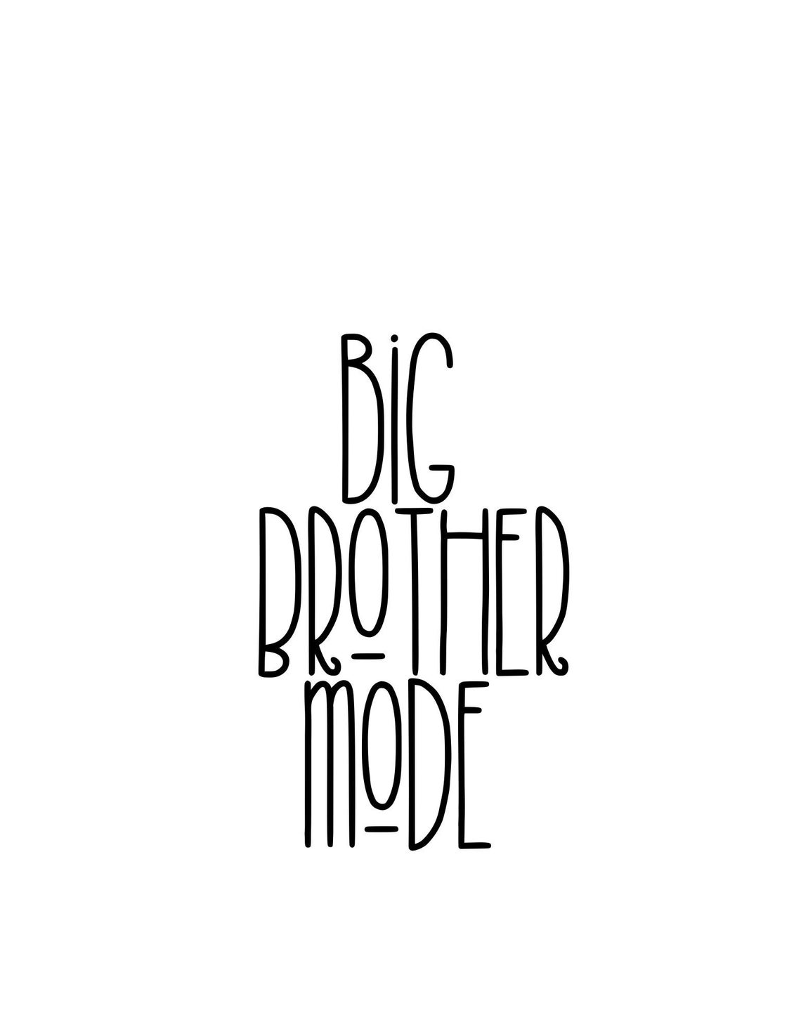Big Brother Mode SVG, PNG, JPG and More Digital Download, Digital File ...