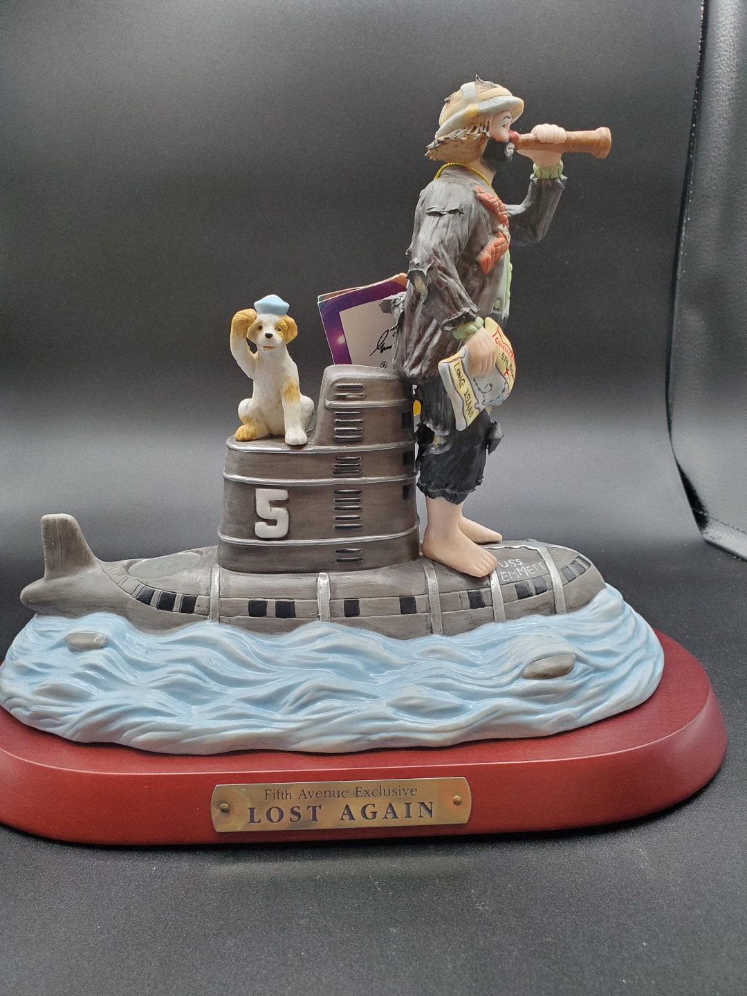 Emmett Kelly Jr Clown Figurine lost Again - Etsy