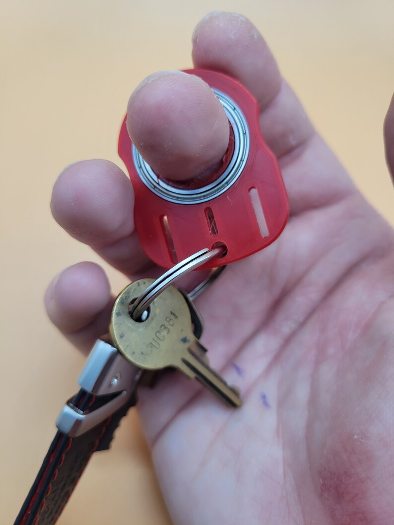 The Turn-key Fidget Keychain Spinner Keyrambit Key Fob - Etsy
