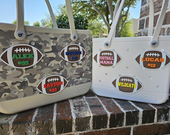 3D Printed Custom Football Bag Charm Personalized Player Name Player ...