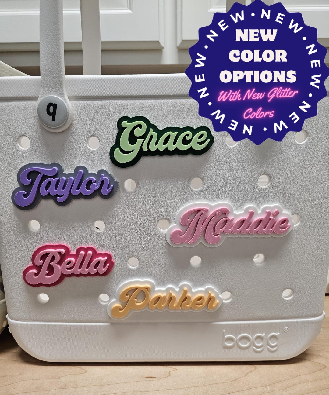 Customizable Retro Style Font Name Plate Bag Charm Personalized Bag ...