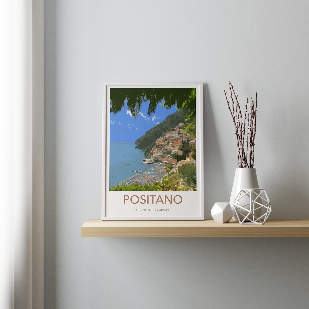 Positano Travel Poster - Etsy