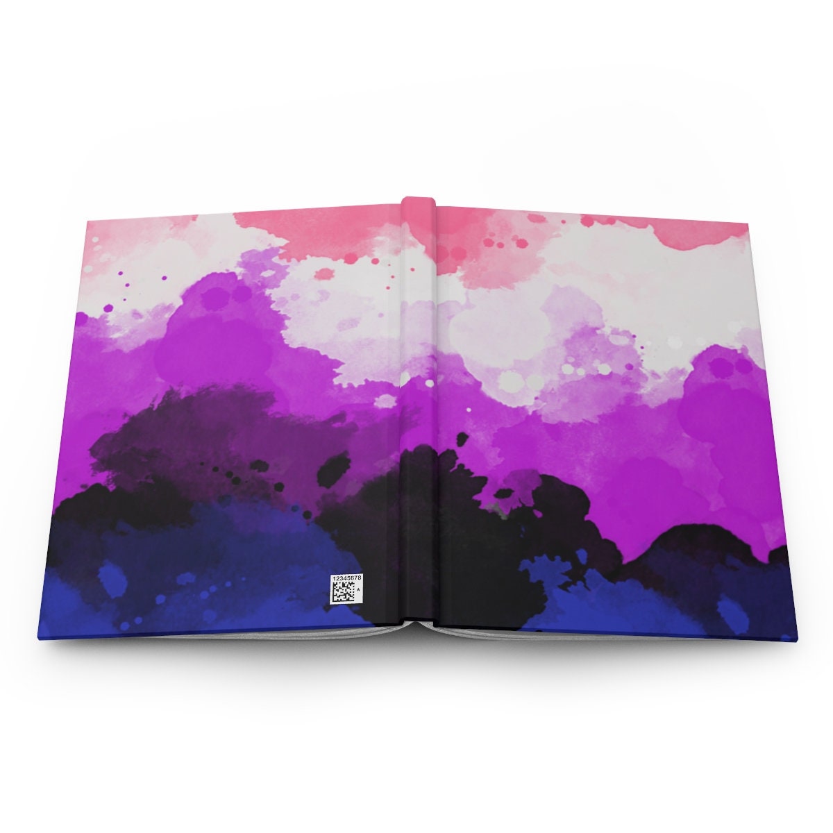 Gender Fluid Pride Flag Paint Splatter Hardcover Journal Matte, Gift ...