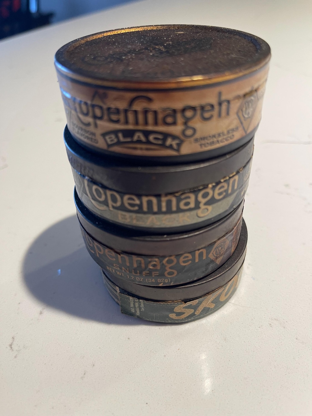 Copenhagen and Misc Snuff Antique Cans Set of 4 - Etsy