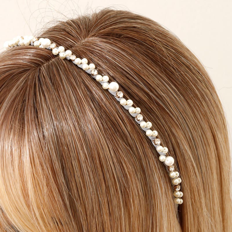 Pearl Bead Headband - Etsy