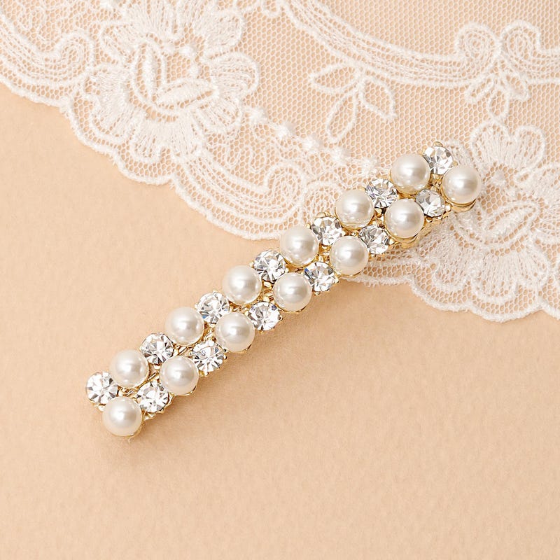 Pearl Barrette - Etsy