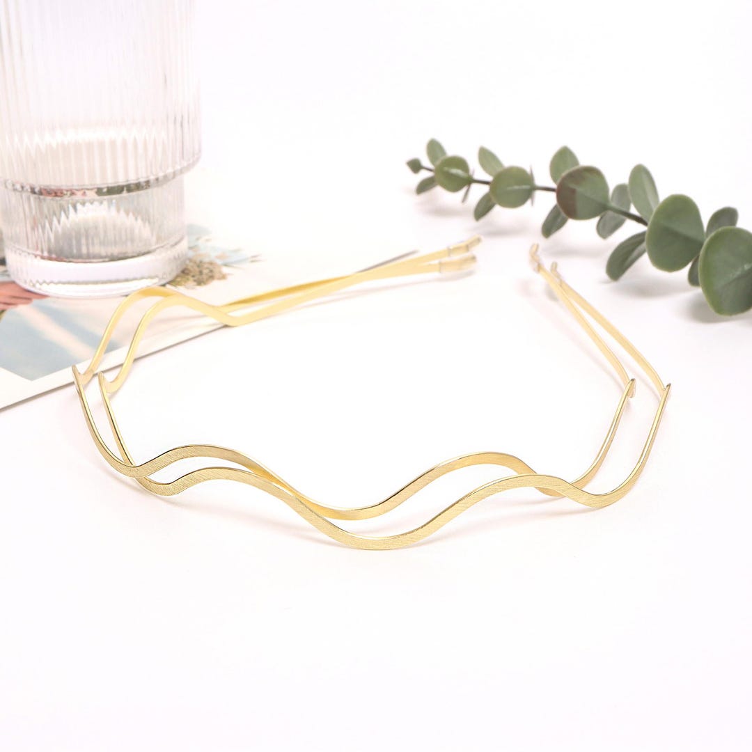 Metal Wave Headbands, Gold Metal Headbands, Thin Metal Headbands ...