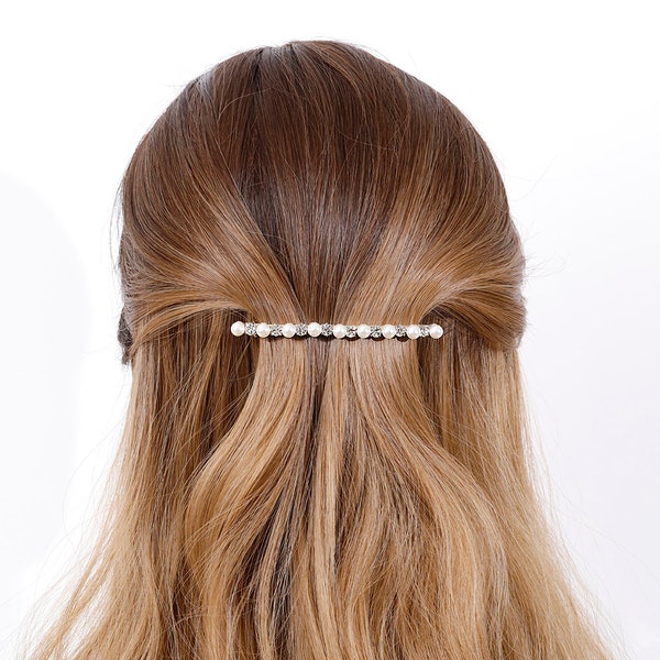 Pearl Barrette - Etsy