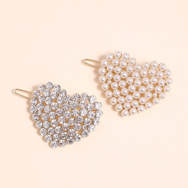 Heart Hair Pins - Etsy