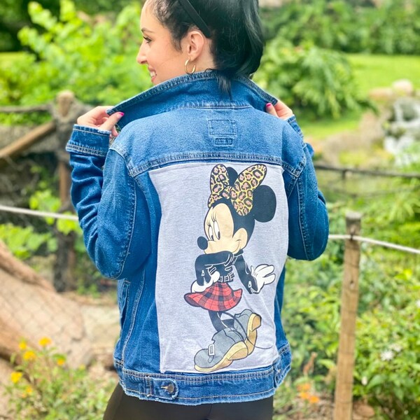 Minnie Mouse Custom Denim Jacket - Etsy