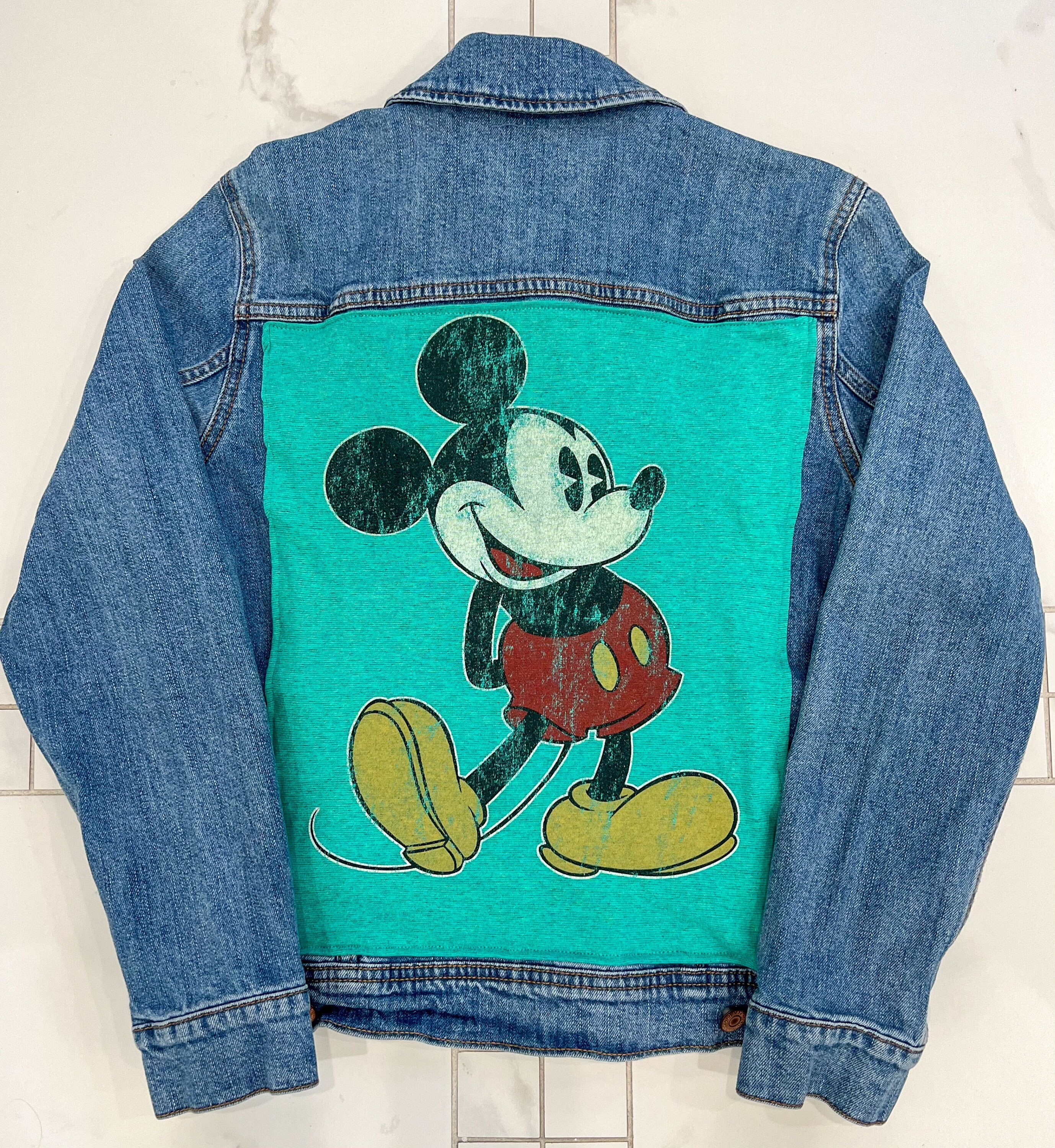 Mickey Mouse Denim Jacket Disney Denim Jacket Disney Jacket - Etsy