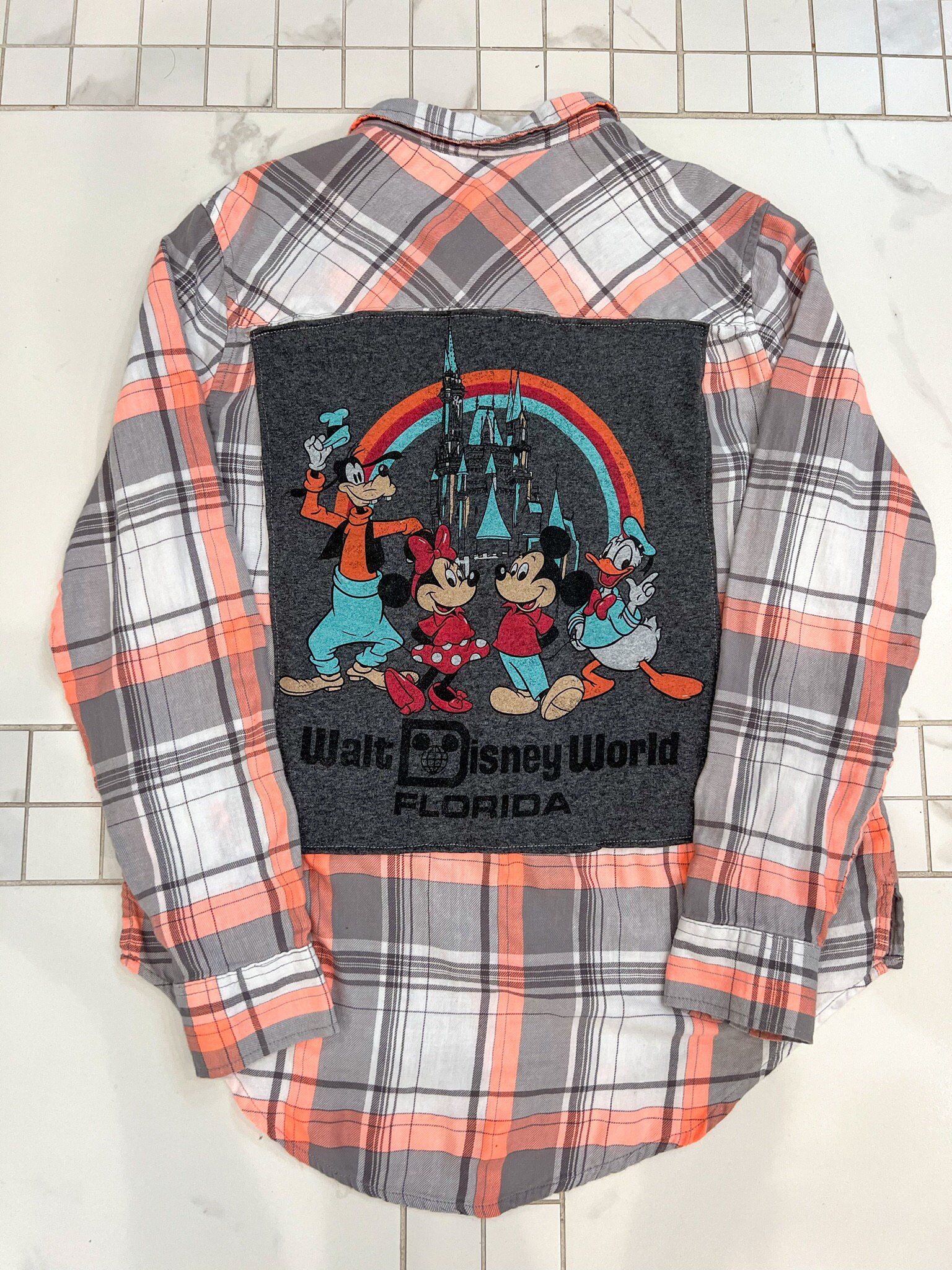 Walt Disney World Plaid Flannel, Disney Flannel, Disney Jacket, Walt ...