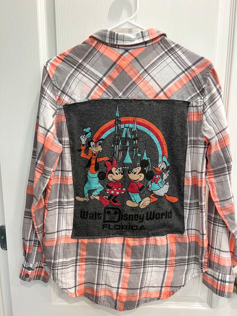 Walt Disney World Plaid Flannel, Disney Flannel, Disney Jacket, Walt ...