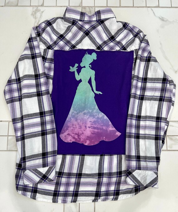Princess Tiana Purple Plaid Flannel Disney Flannel Disney - Etsy