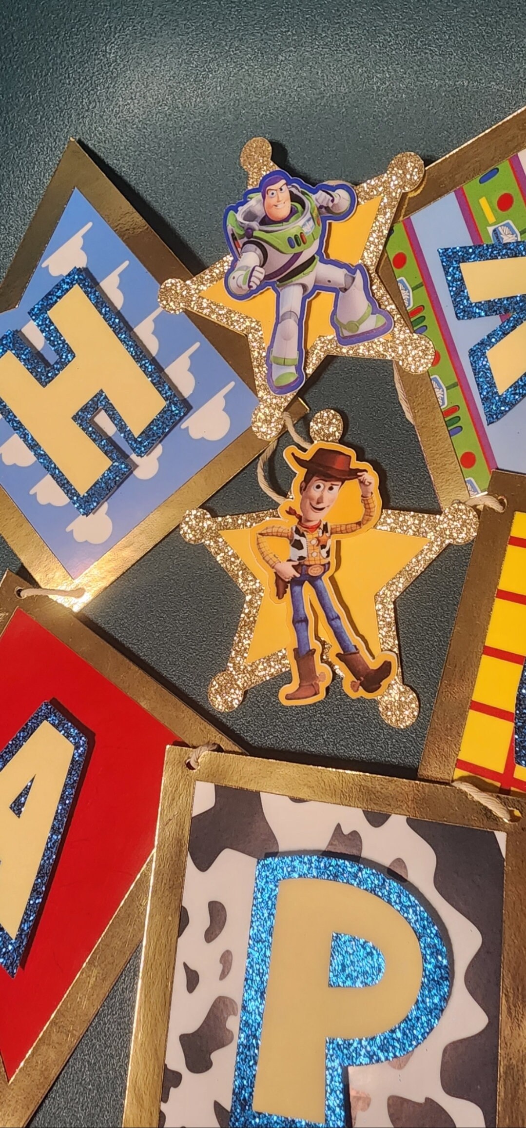 Toy Story Happy Birthday Banner, Wood Birthday Banner, Cowboy Birthday ...