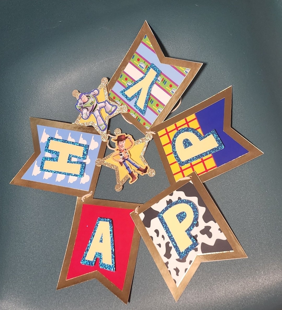 Toy Story Happy Birthday Banner, Wood Birthday Banner, Cowboy Birthday ...