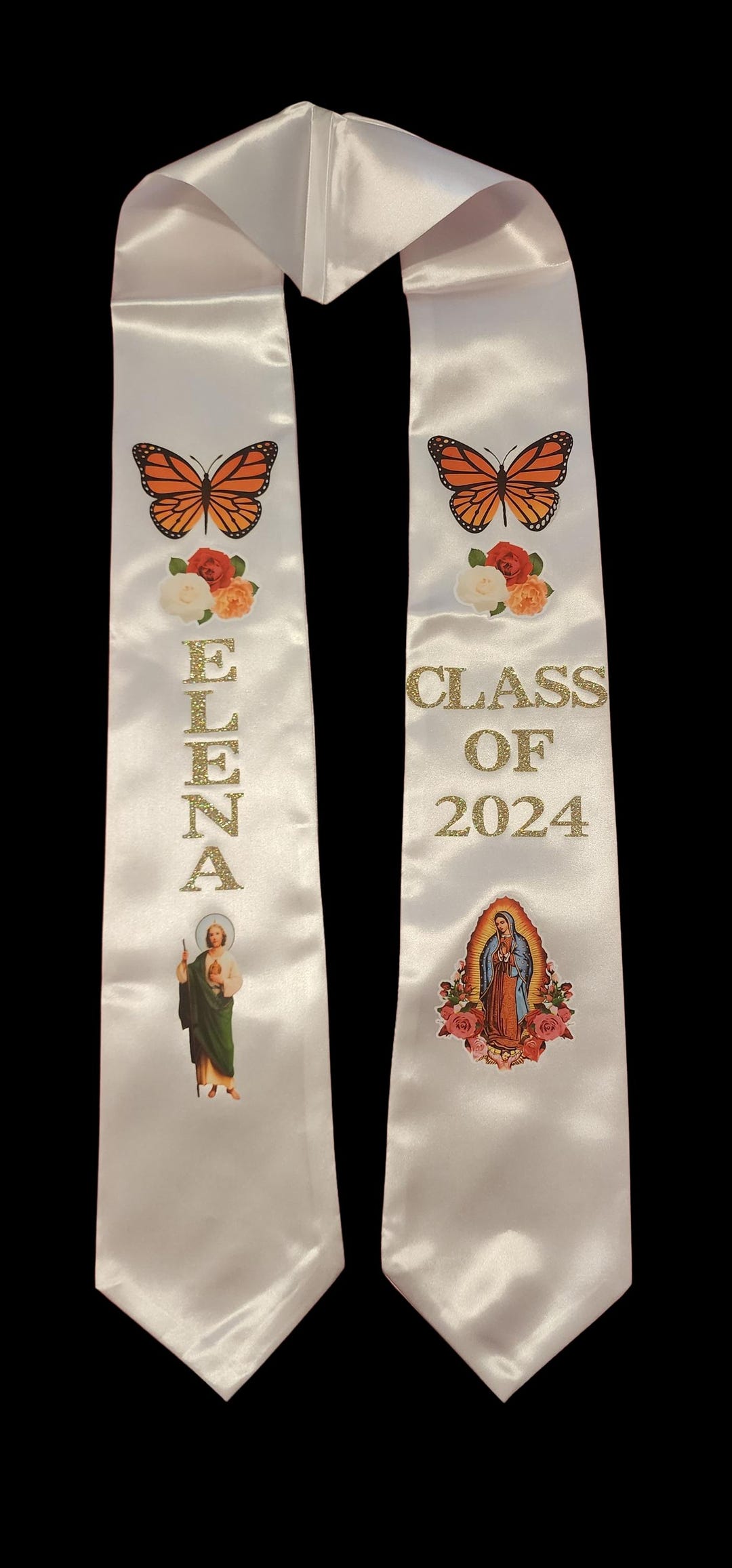 Custom 60" Long Adult Graduation Stole. - Etsy