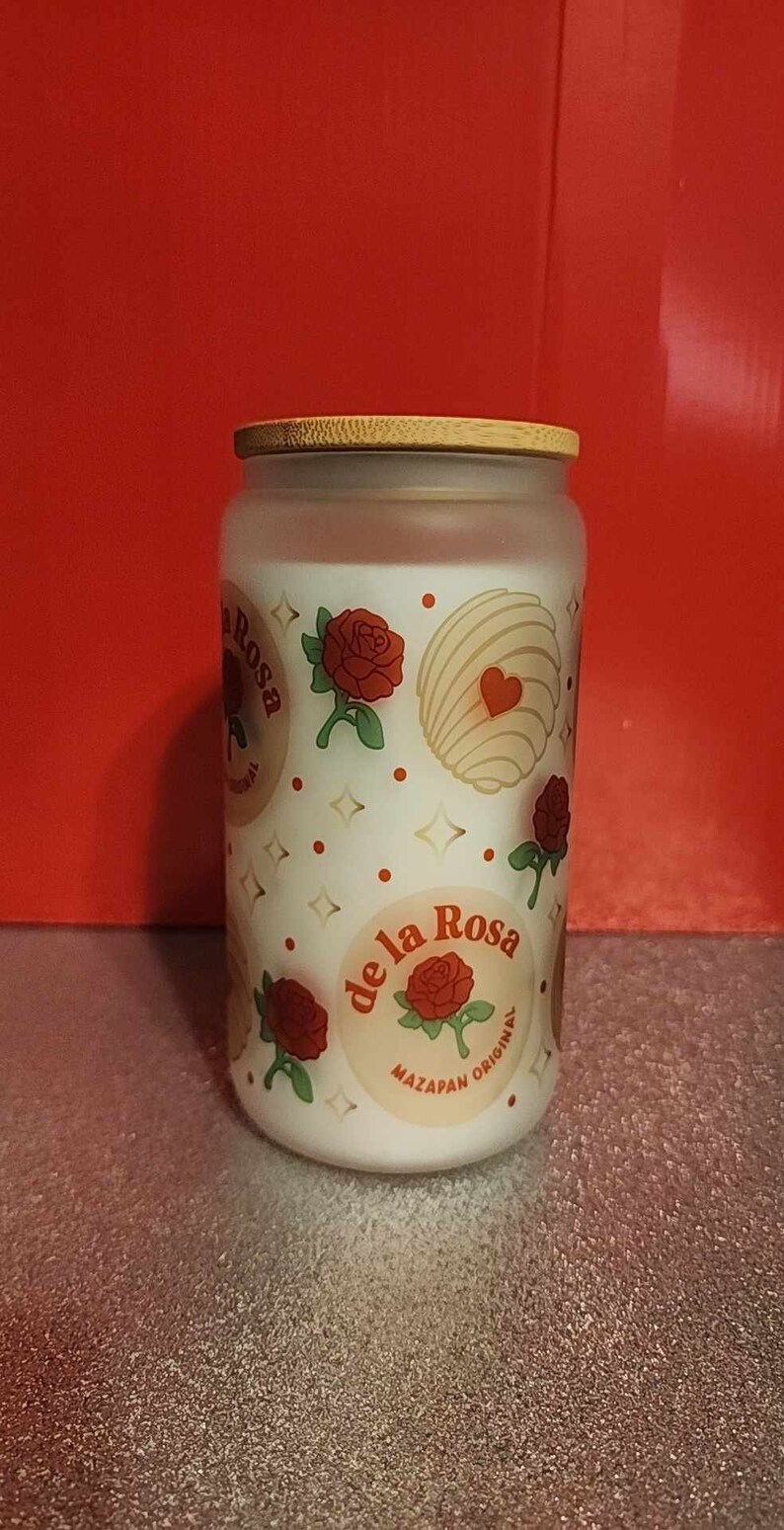 16oz Libey Glass Cup. De La Rosa Mazapan - Etsy