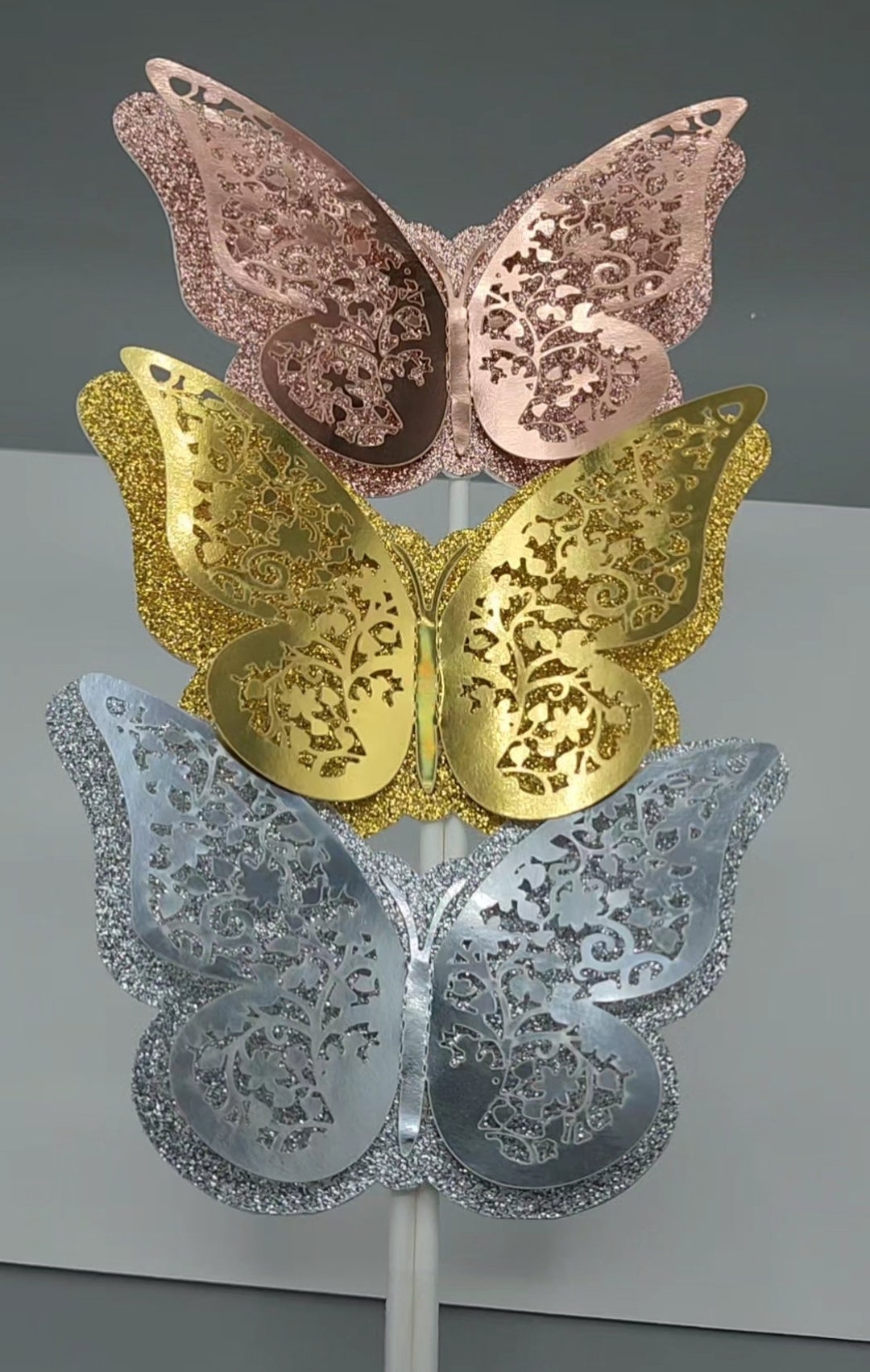 6pc 3D Butterfly Center Pieces, Butterfly Baby Shower Decor, Butterfly ...