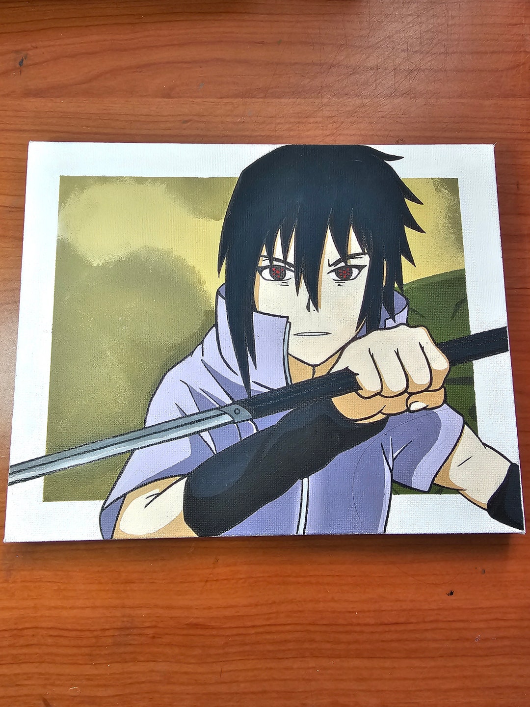 Sasuke Uchiha naruto Shippuden Canvas Painting - Etsy