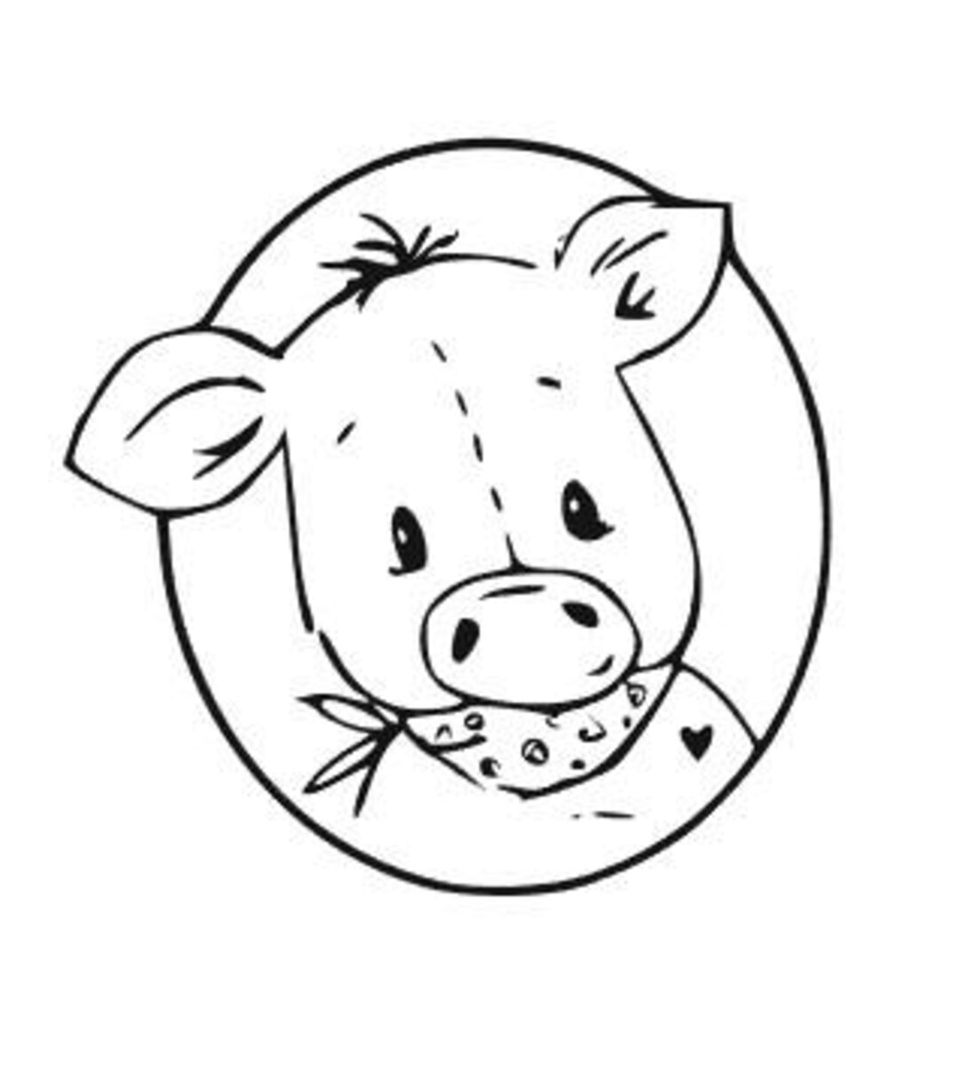 Stamp Pig Porky Lucky Pig for Lovely Crafting Objects - Etsy Canada