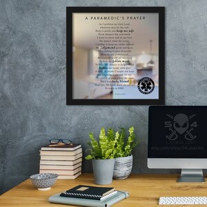 Paramedic's Prayer Mirror Plaque | Unique CUSTOM Paramedic Gift for ...