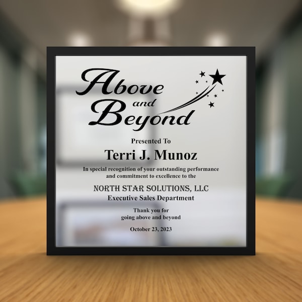 Employee Memorial Plaque - Etsy