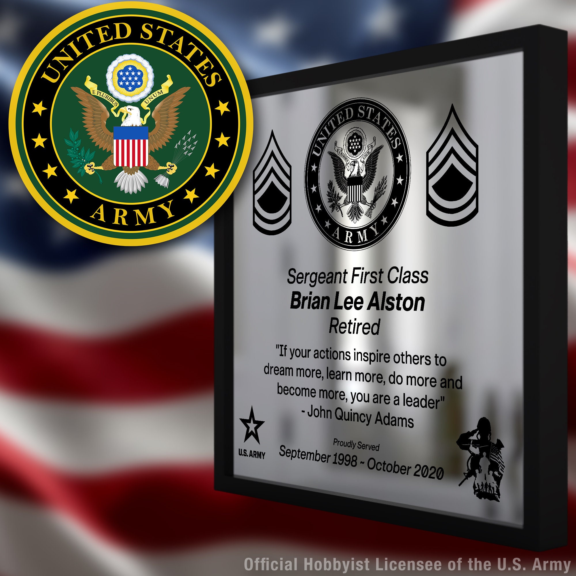 Military Plaques Quotes Army Appreciation Custom Plaque. A Military
