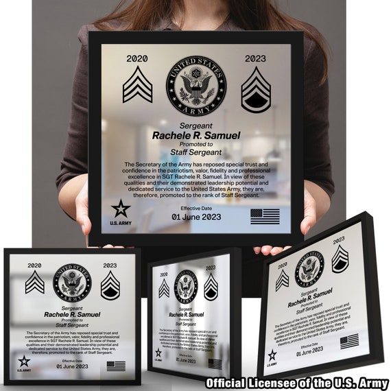 Army Gift Army Anniversary Military Appreciation Awards, Custom ...