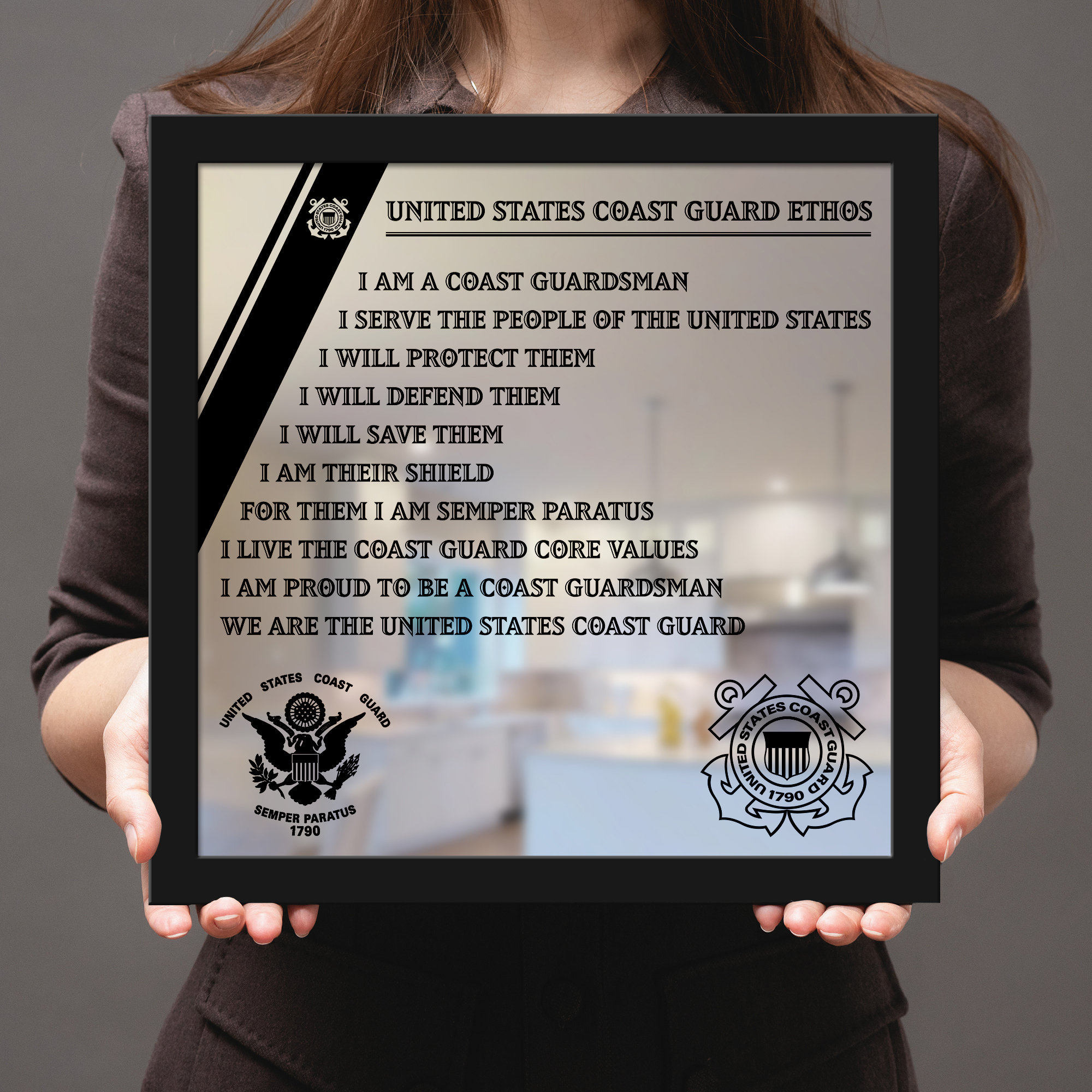 Coast Guard Ethos Plaque: A Military Gift or Commissioning Gift - Etsy