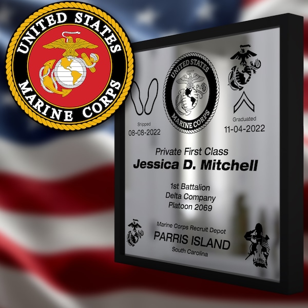 Marine Corps Plaque - Etsy