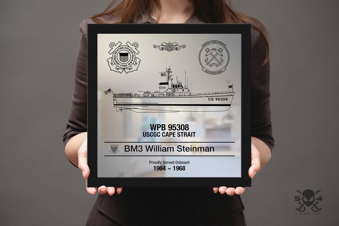 USCG Cape-class Cutter WPB 95' Patrol Boat. Military Service Plaque ...