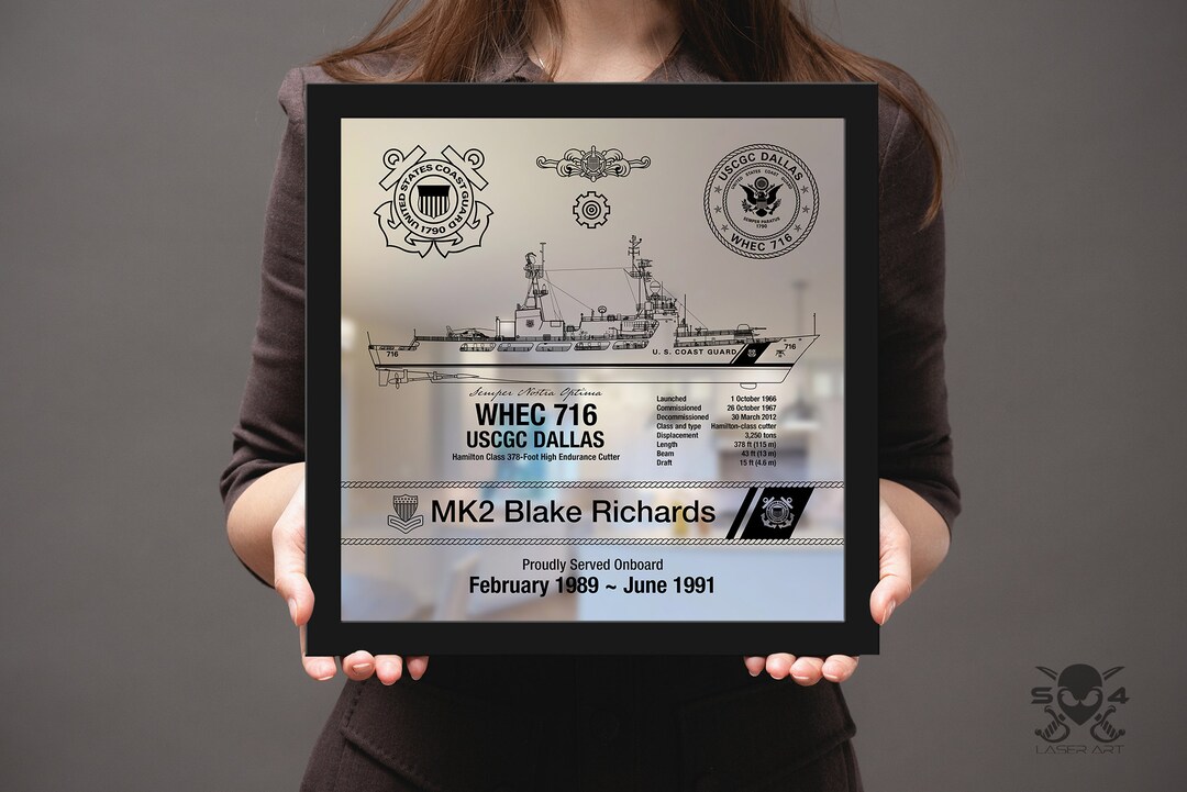 USCG Hamilton-class Cutter [WHEC 378'] Military Service Plaque ...