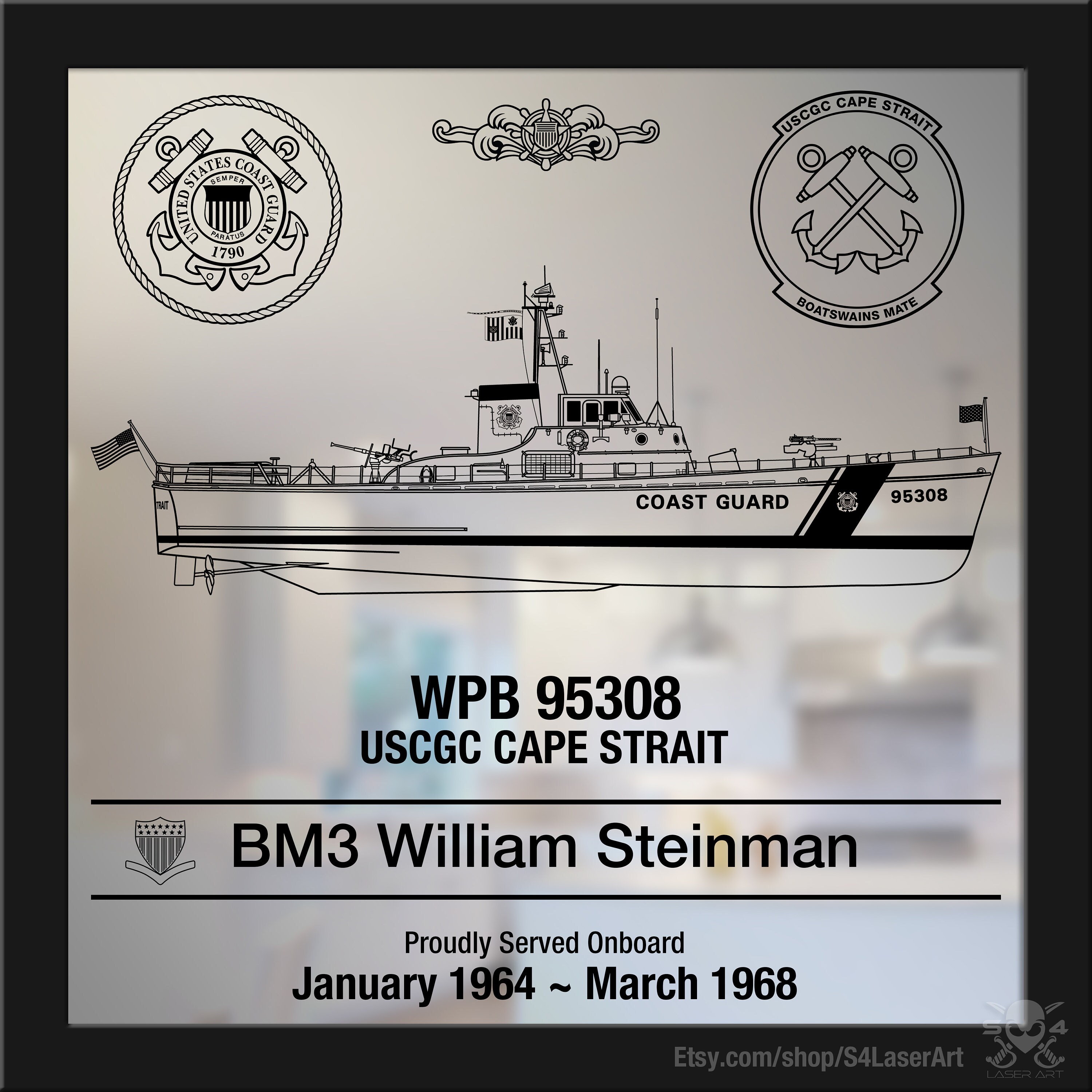 USCG Cape-class Cutter WPB 95' Patrol Boat. Military - Etsy